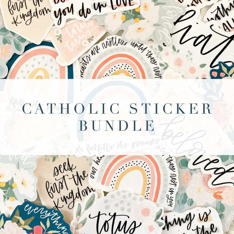 Catholic Stickers - Etsy