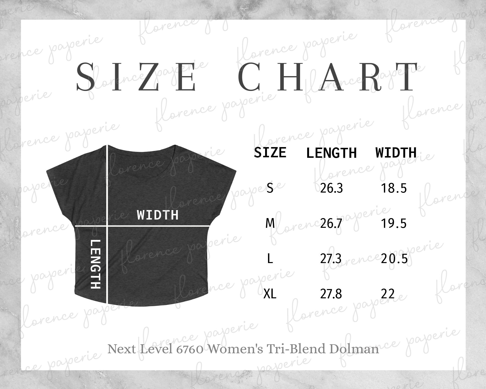Next Level 6760 Size Chart, Women's Tri-blend Dolman Tee, Loose Fit T ...