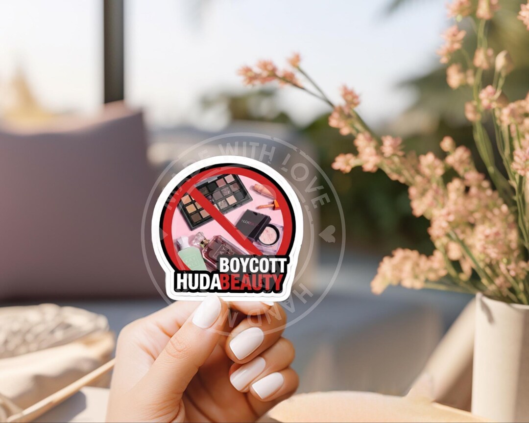 Boycott Hud Beauty Sticker, Vinyl, Beauty, Gift, Laptop, Water Bottle ...