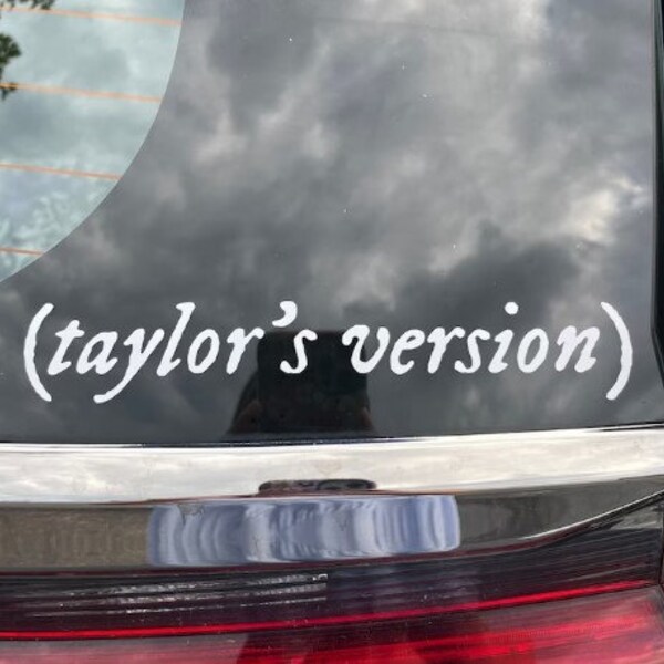 Taylors Version Car Decal - Etsy