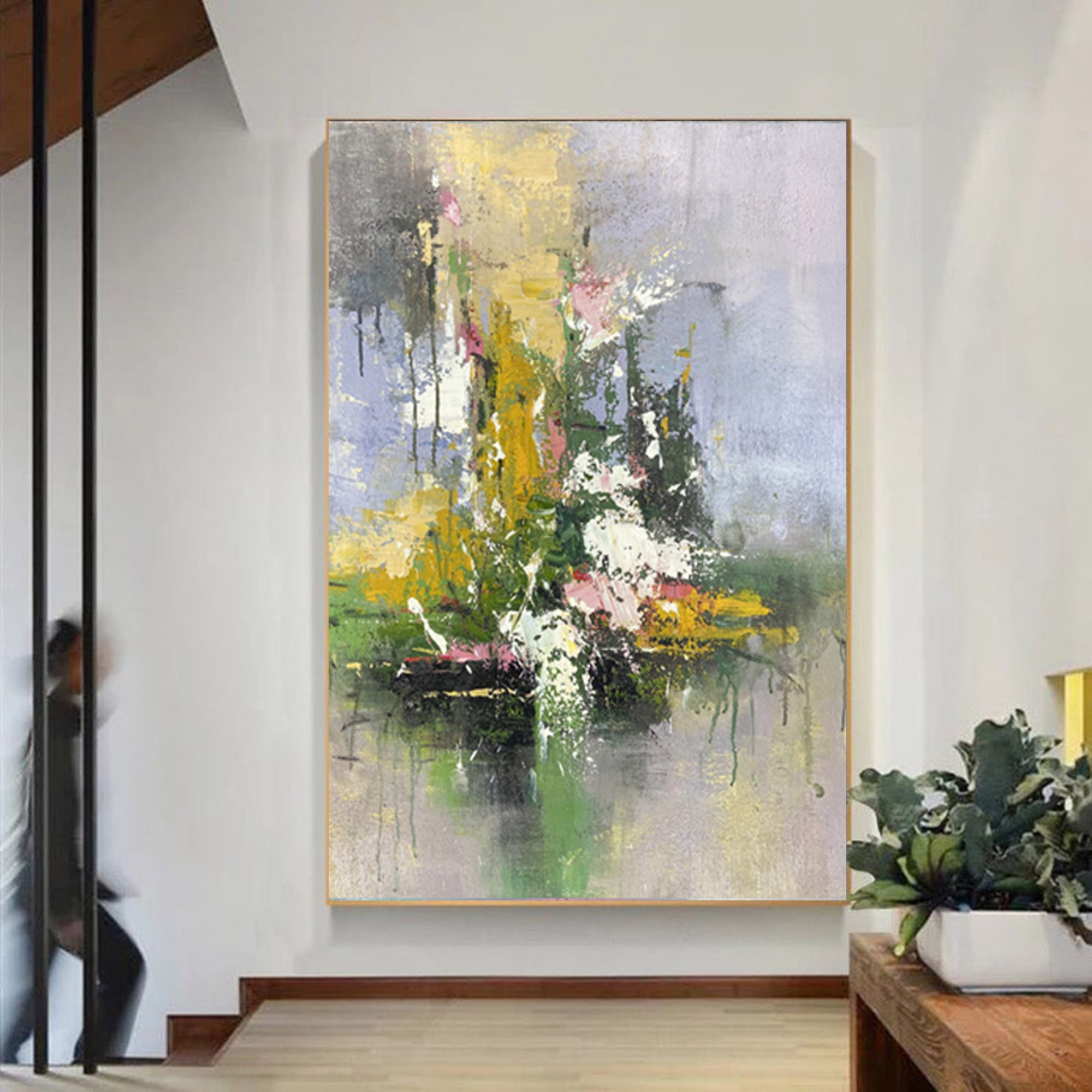Oversized Wall Art Canvas, Large Abstract Painting Original, Large ...