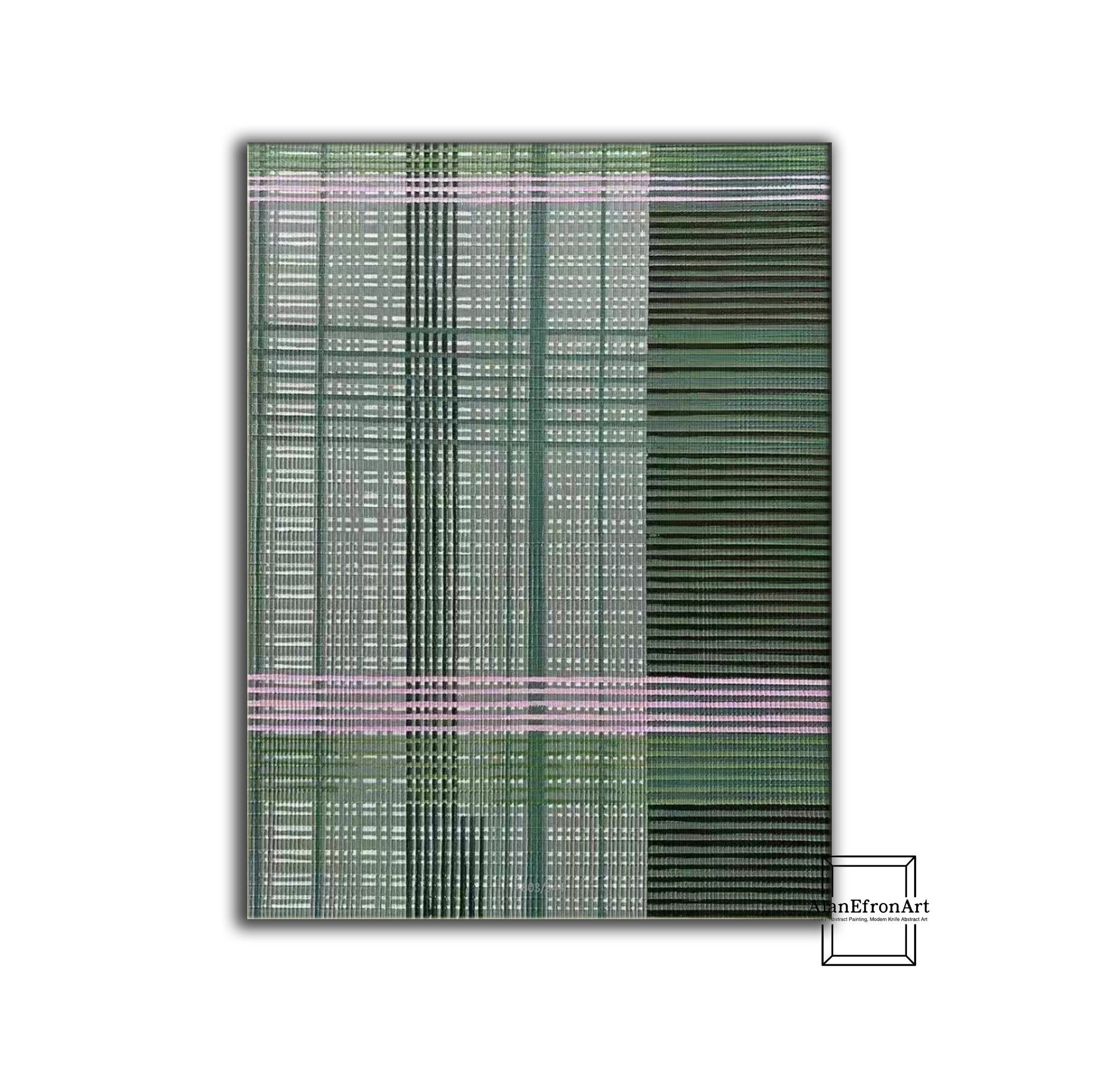 Green Texture Painting Green Minimalist Art Green White Texture Art ...