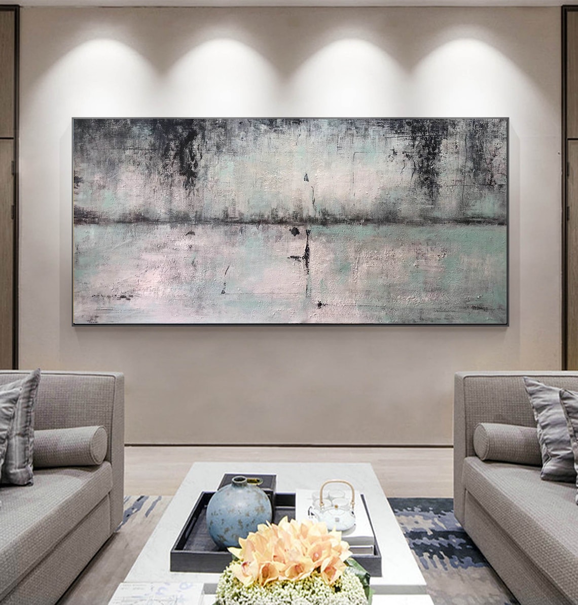 Large Abstract Canvas Art, Original Oil Painting on Canvas, Extra Large ...