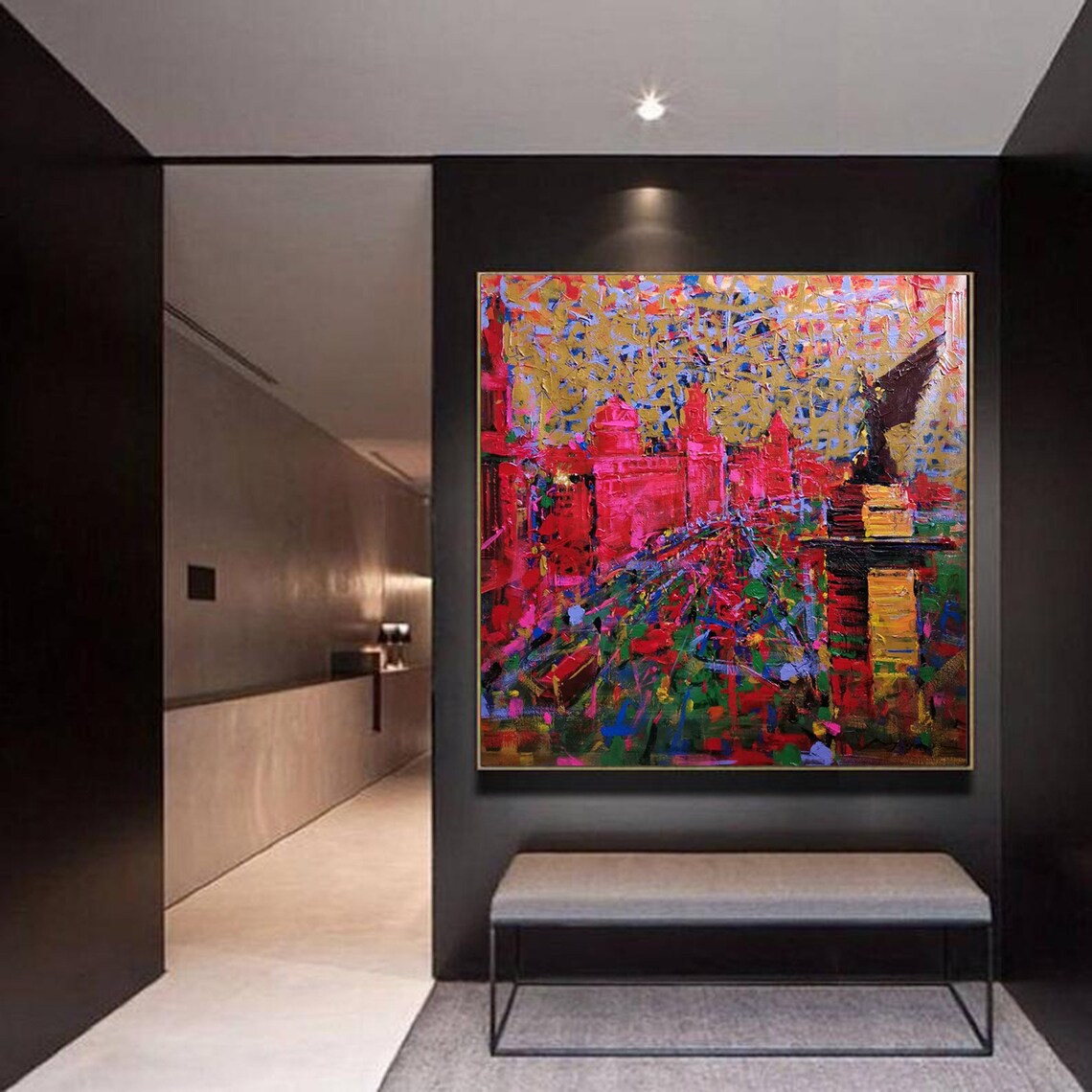 Modern Abstract Painting on Canvas Large Abstract Wall Art - Etsy