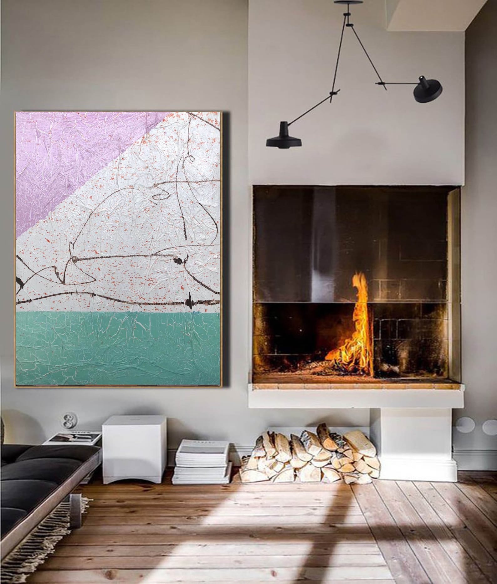 Large Canvas Wall Art Oversized Wall Art Abstract Extra - Etsy