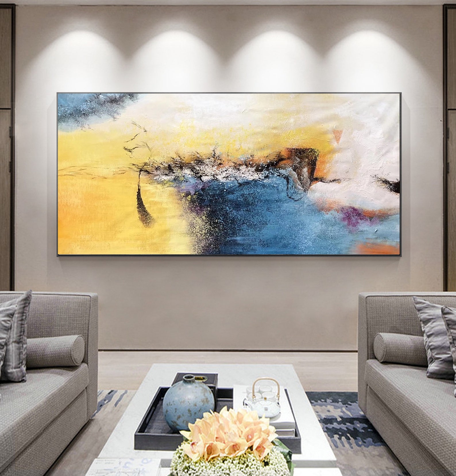 Abstract Painting Original,large Abstract Painting on Canvas,abstract ...