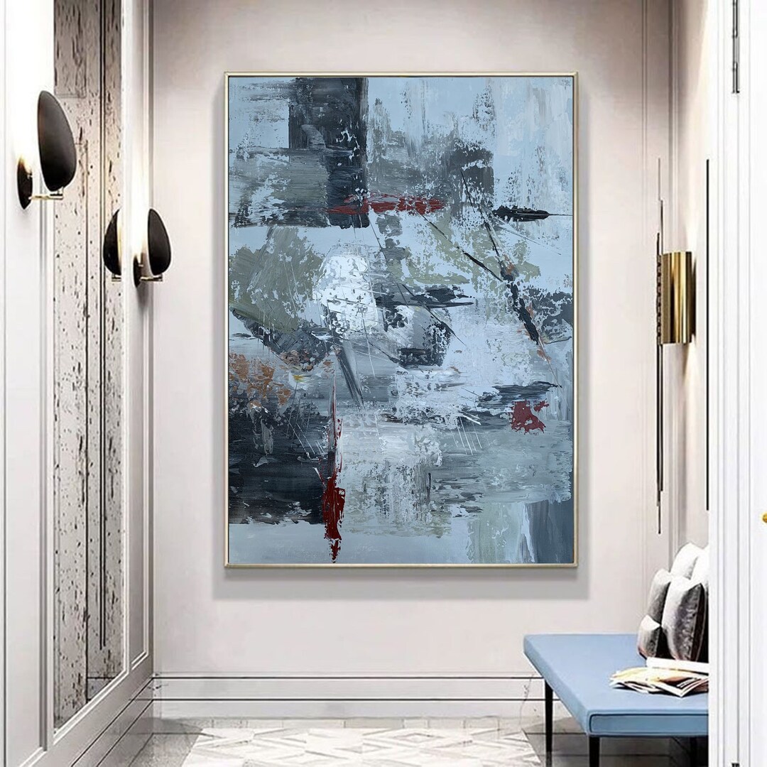 Extra Large Abstract Art, Oversized Wall Art on Canvas, Modern Abstract ...