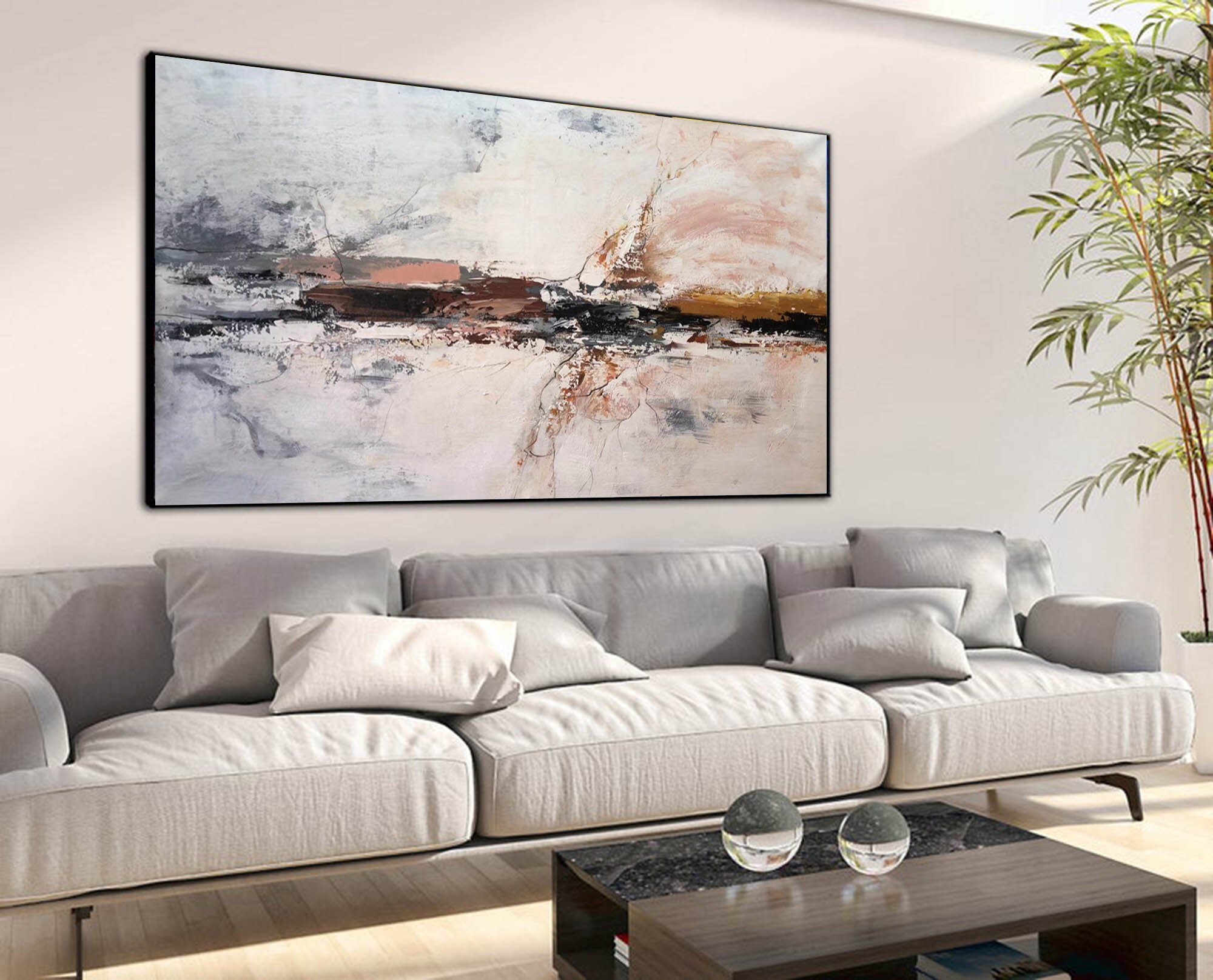 Modern Abstract Painting Originallarge Abstract Canvas - Etsy