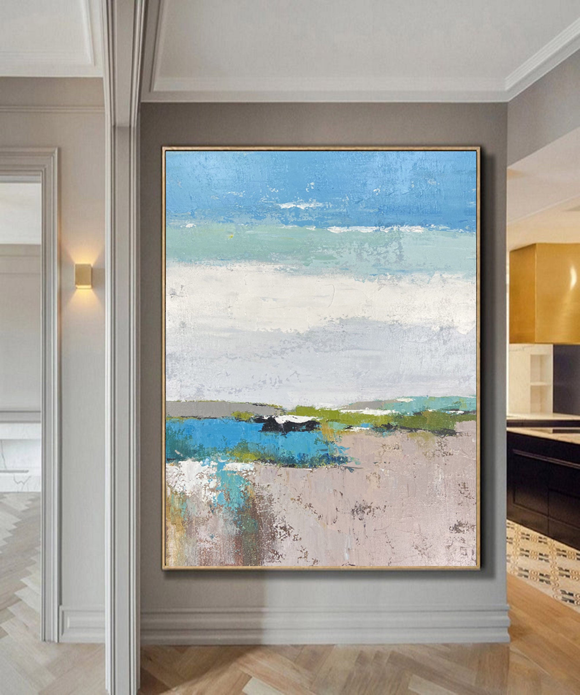 Large Abstract Painting on Canvas, Original Abstract Painting, Modern ...