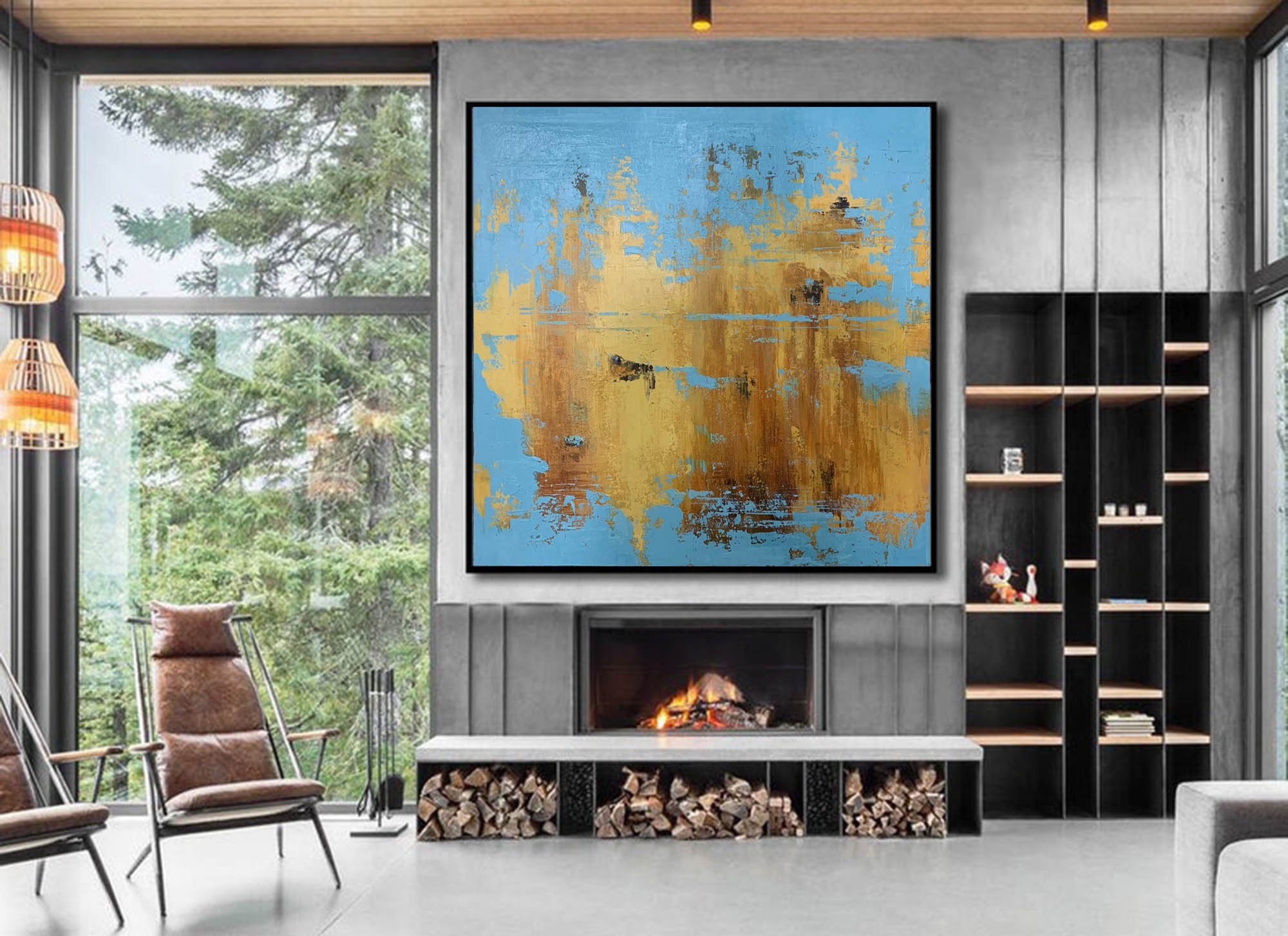 Oversized Abstract Painting, Extra Large Wall Art Canvas, Original ...
