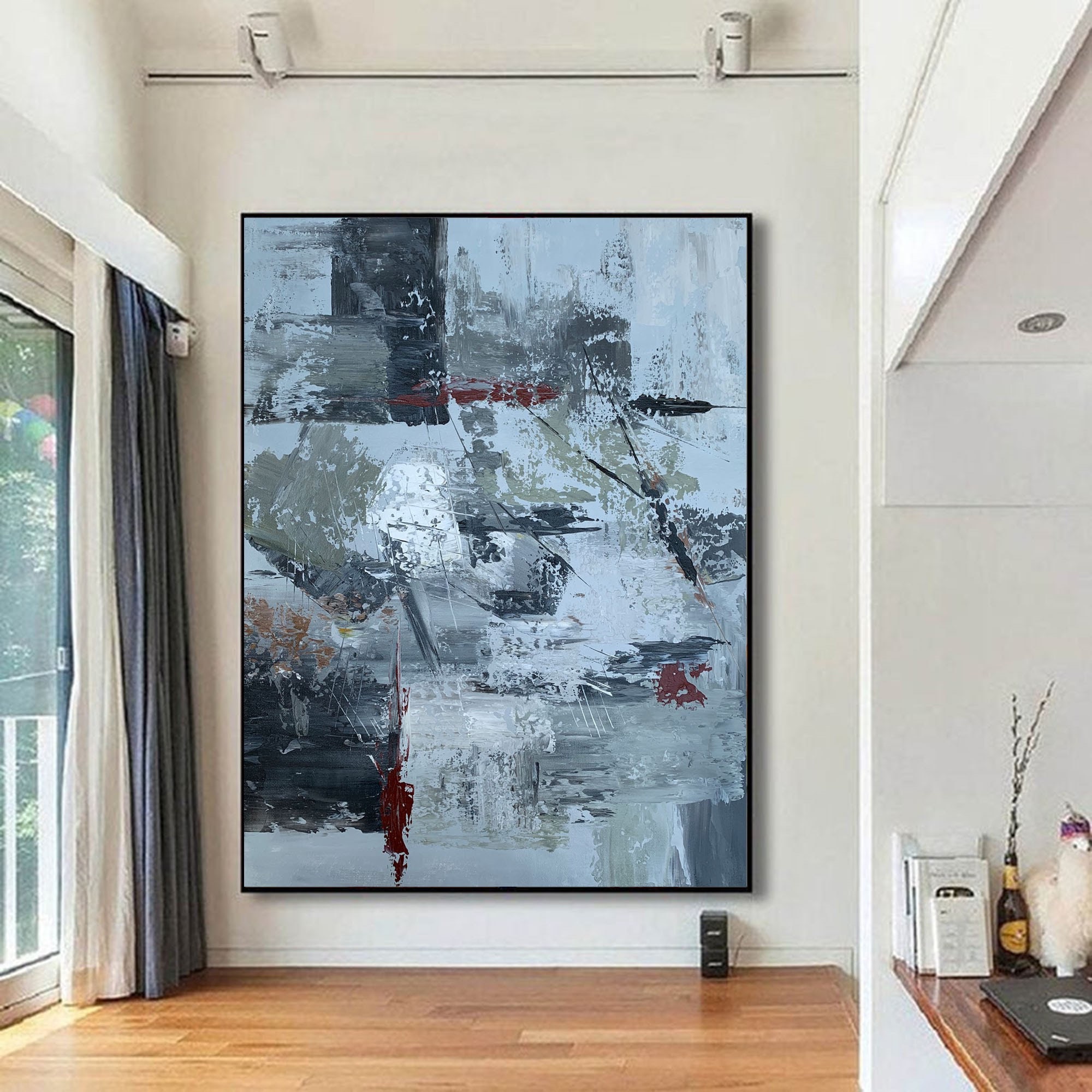 Extra Large Abstract Art, Oversized Wall Art on Canvas, Modern Abstract ...