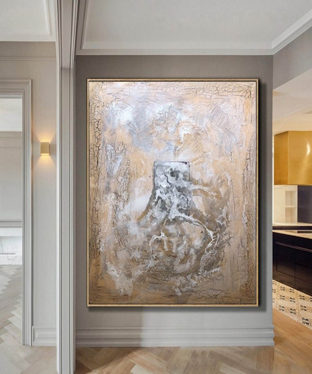 Extra Large Wall Art Abstract, Oversized Wall Art on Canvas, Original ...