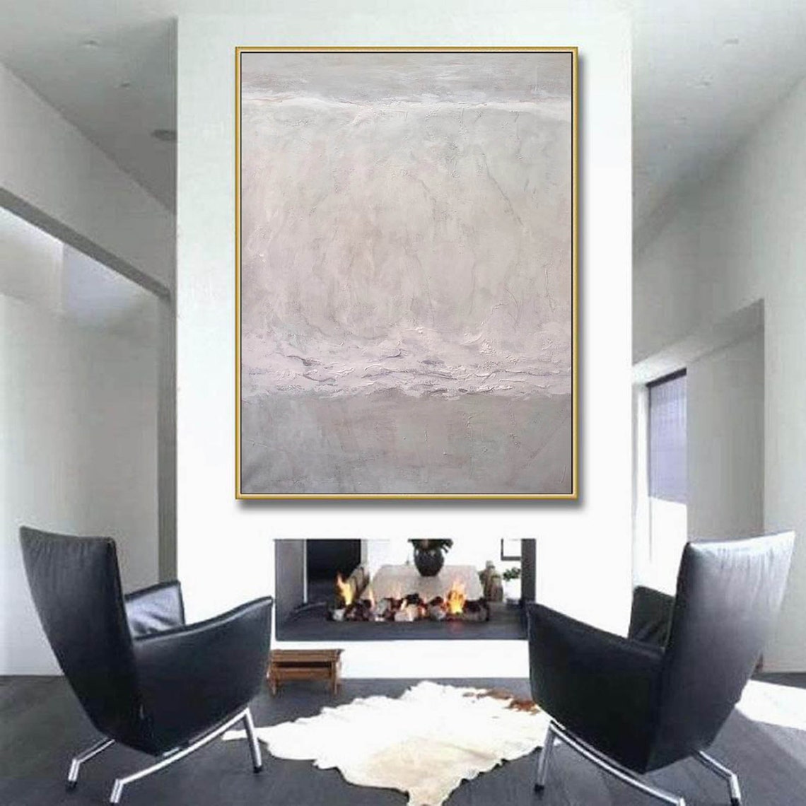 Extra Large Wall Art Canvas, Minimalist Painting on Canvas Abstract ...