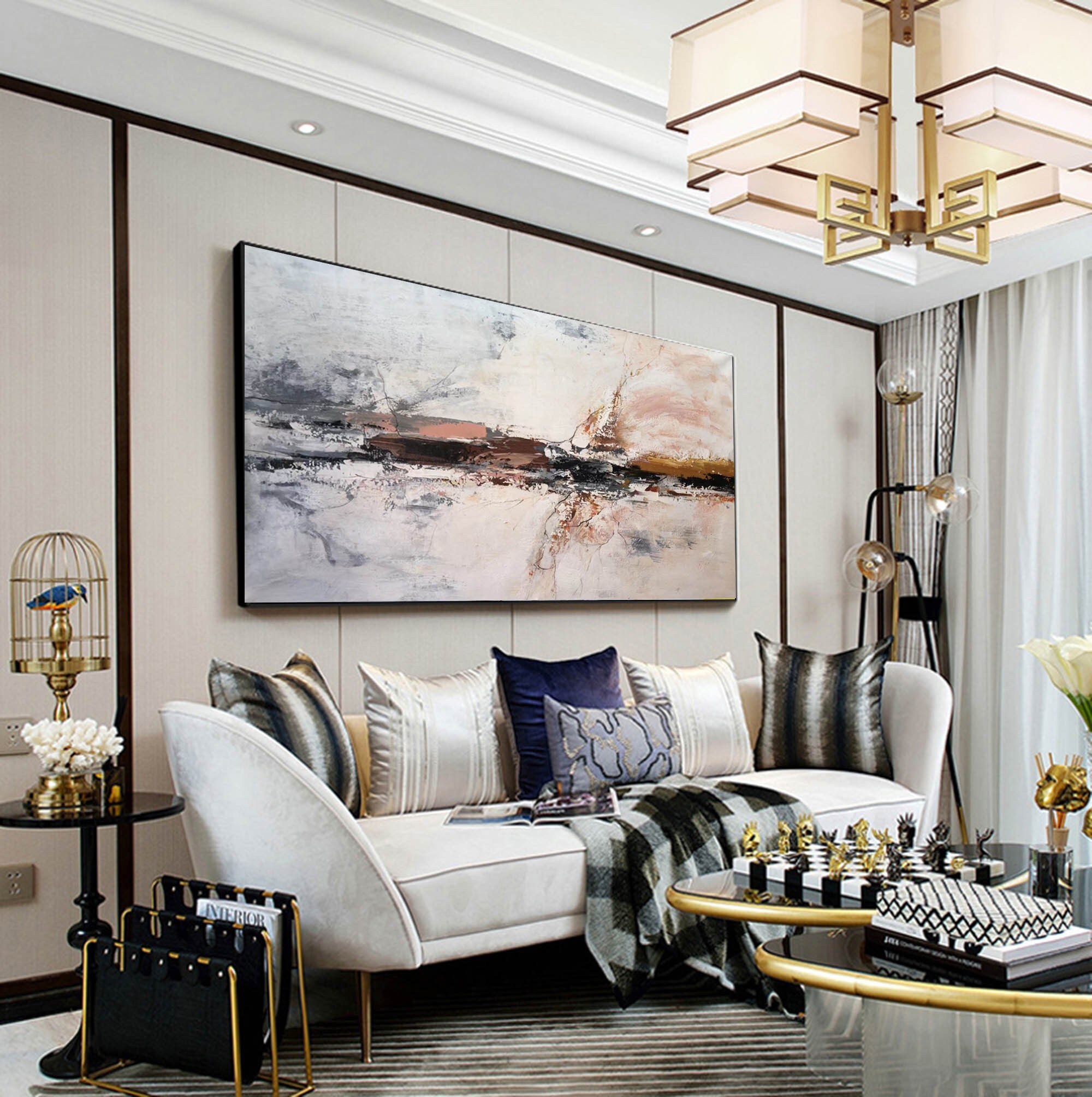 Modern Abstract Painting Originallarge Abstract Canvas - Etsy