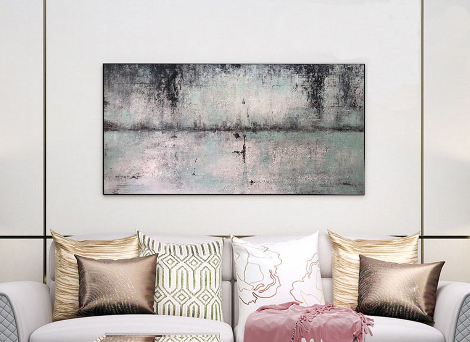 Large Abstract Canvas Art, Original Oil Painting on Canvas, Extra Large ...