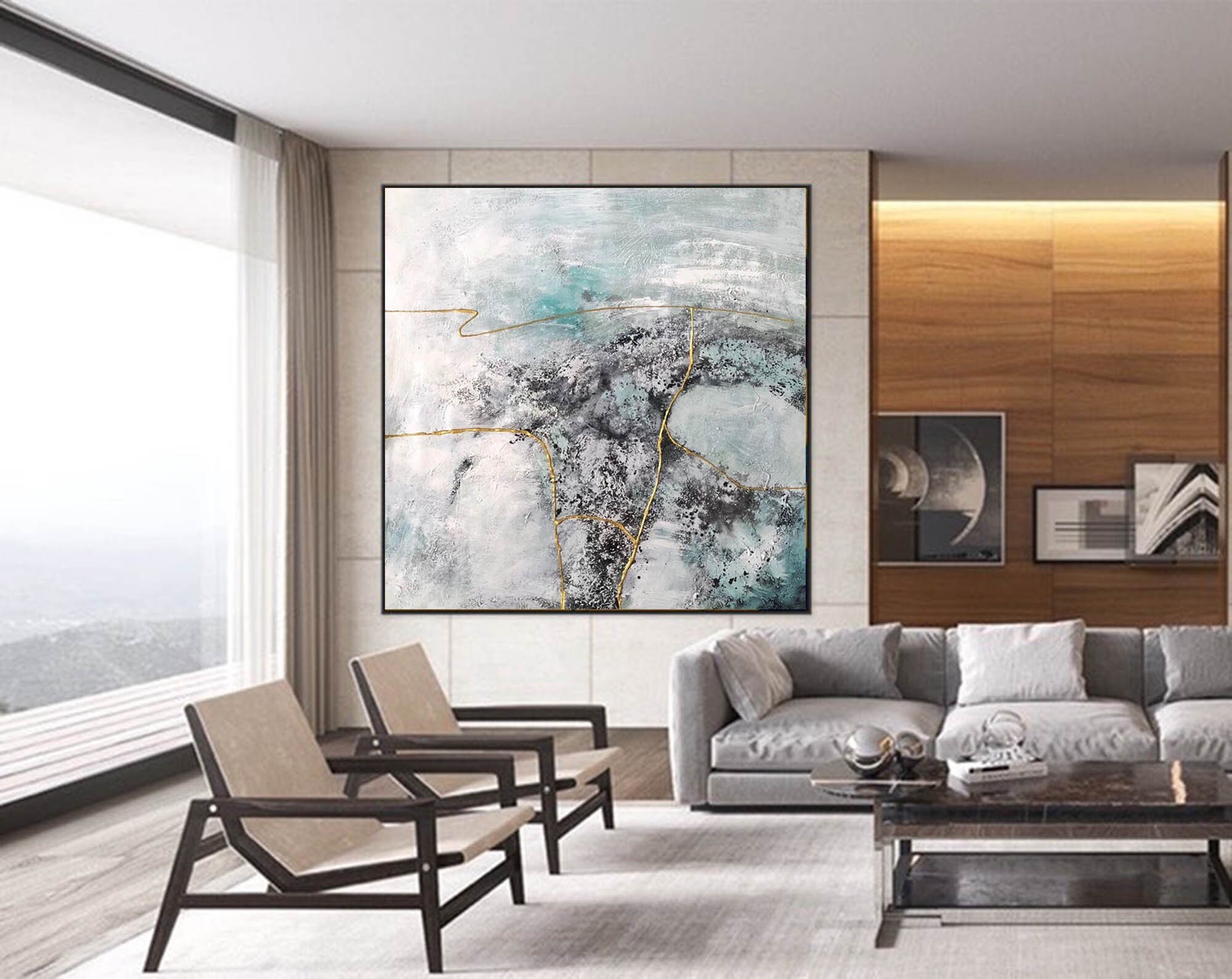 Extra Large Wall Art, Oversized Abstract Painting Original, Modern ...