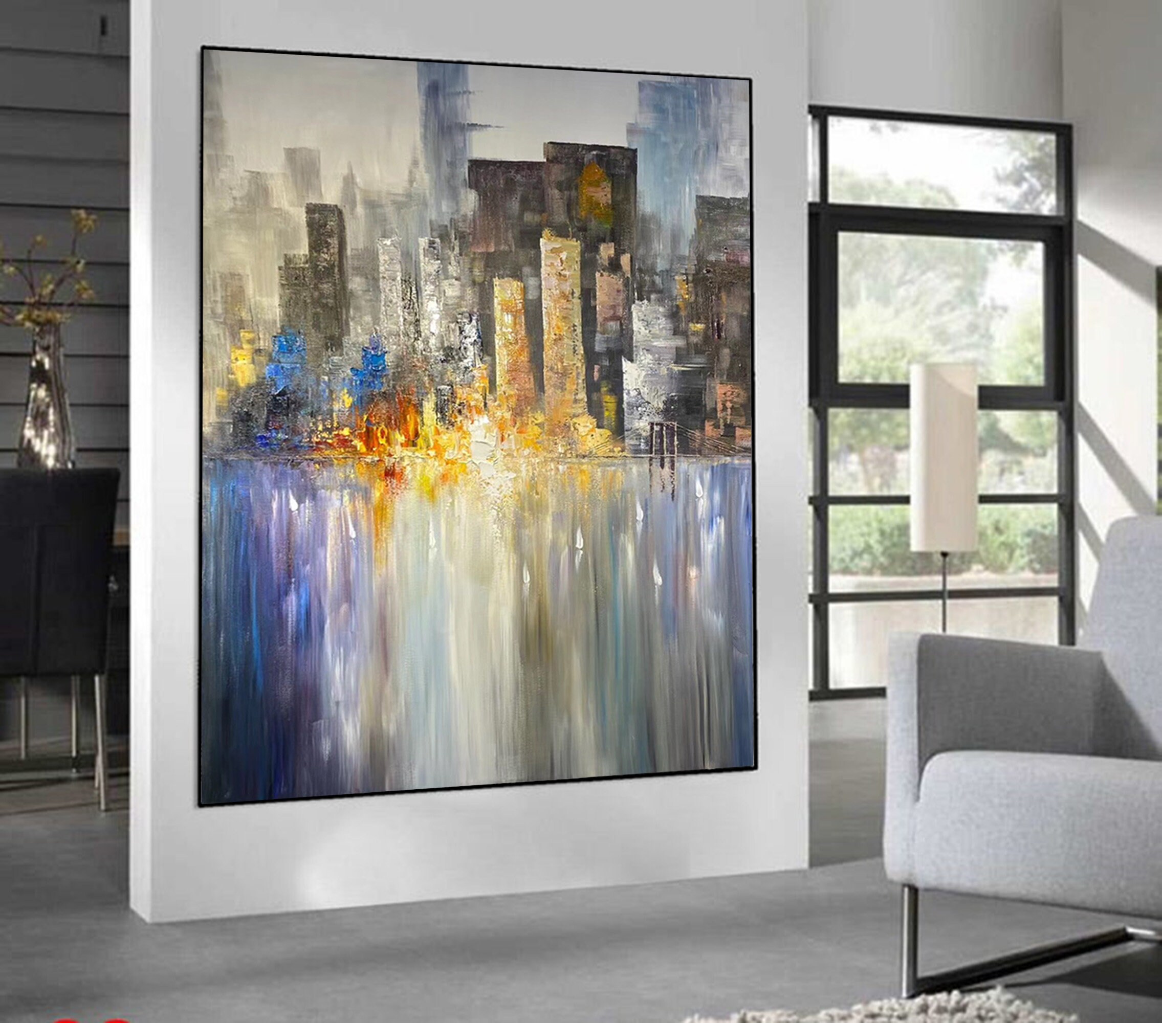 Extra Large Abstract Art Landscape Painting Original on - Etsy