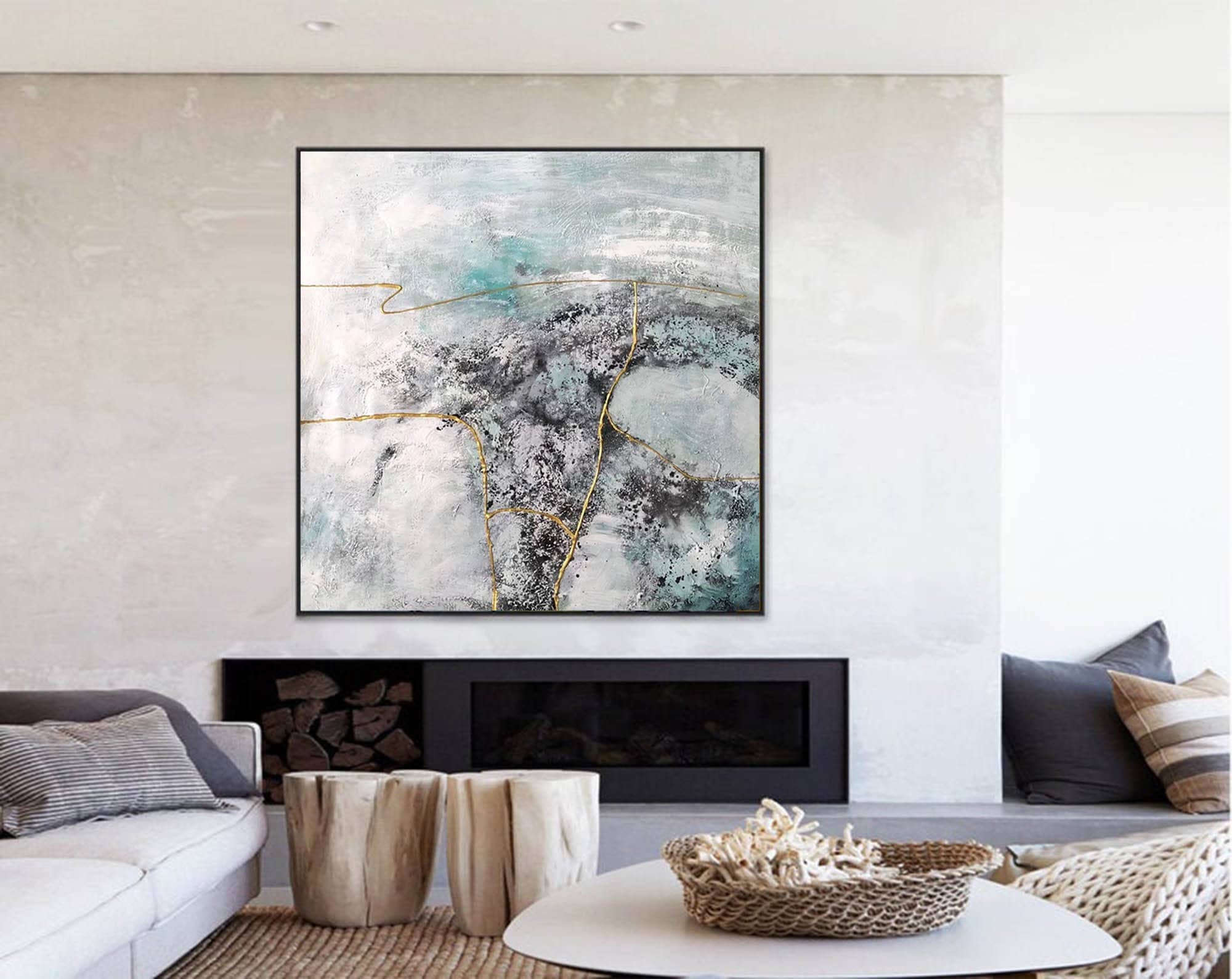 Extra Large Wall Art, Oversized Abstract Painting Original, Modern ...