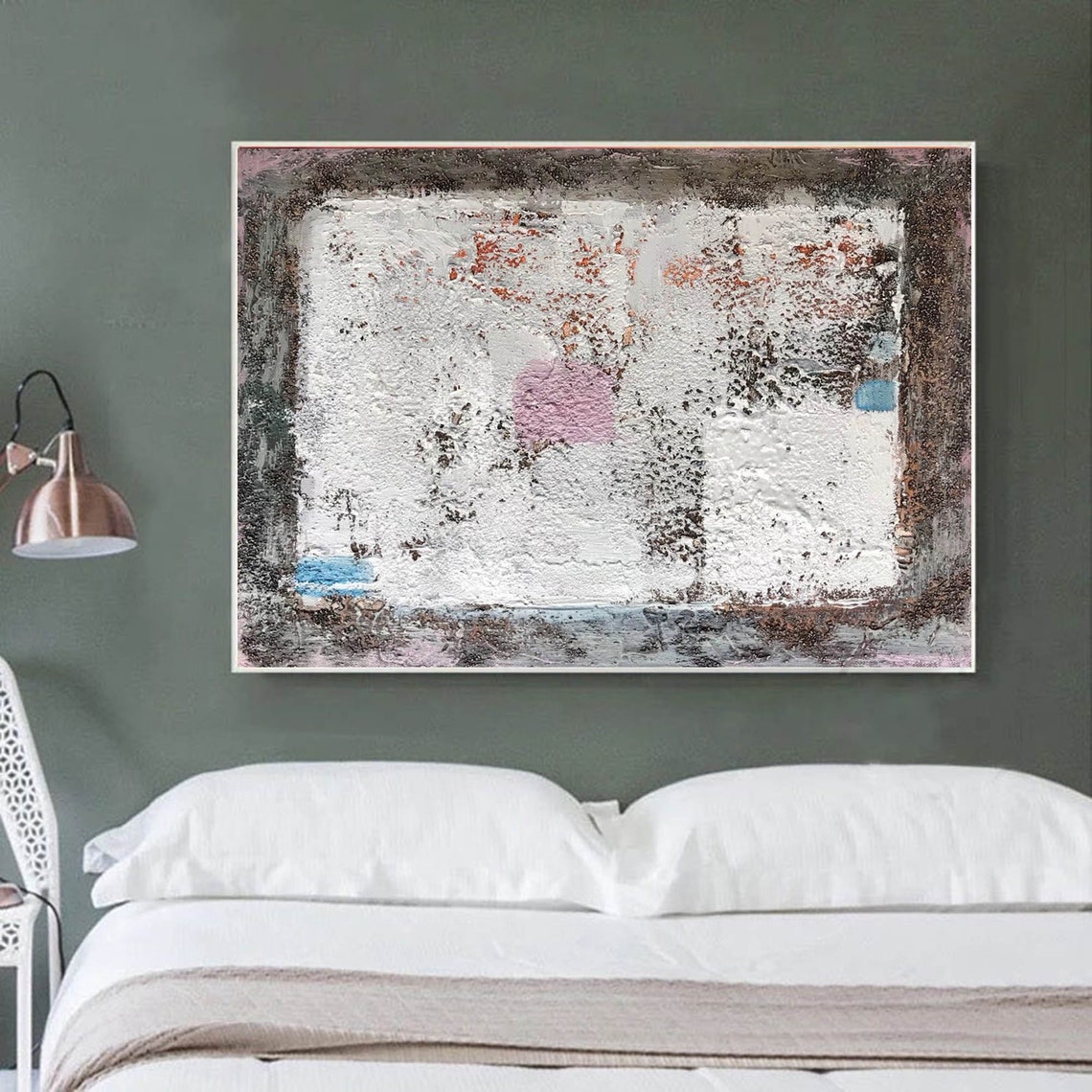 Large Canvas Wall Art Brown Abstract Painting Original - Etsy