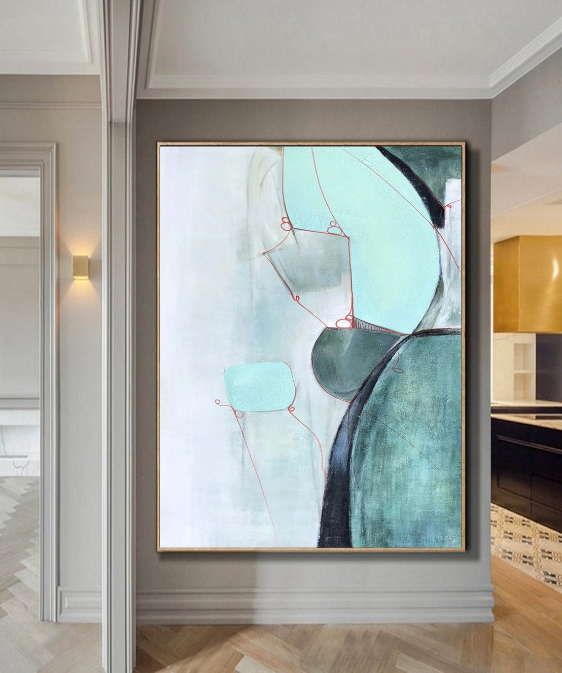 Large oil painting modern abstract paintings original on | Etsy