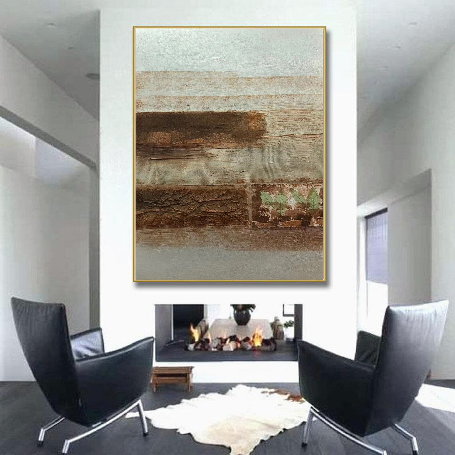 Extra Large Canvas Art, Rich Textured Painting, Original Abstract Oil ...