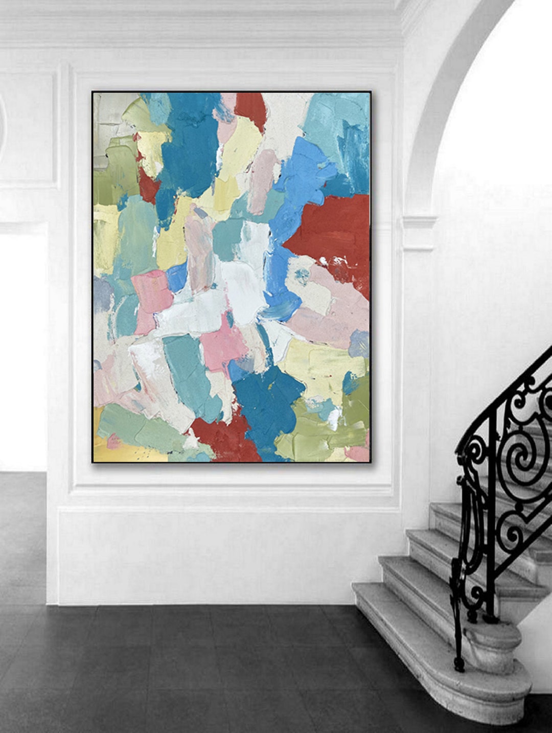 Large Abstract Wall Art, Colorful Abstract Painting, Original Abstract ...