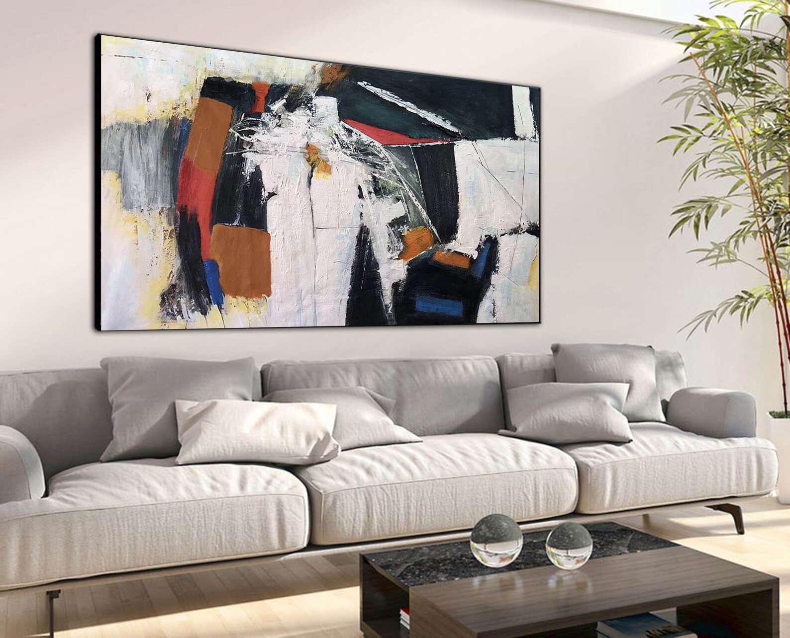 Large Abstract Wall Art,modern Abstract Painting Original,large ...