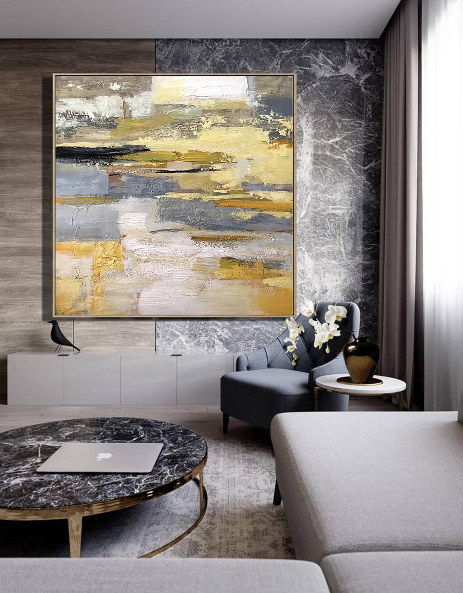Extra Large Wall Art Abstract Painting,modern Abstract Painting on ...