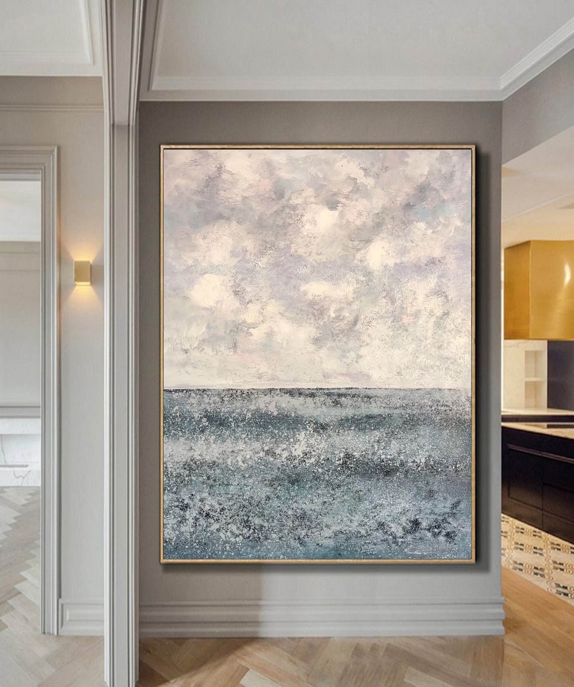 Large Abstract Painting Landscape,oversized Wall Art Abstract,seascape ...