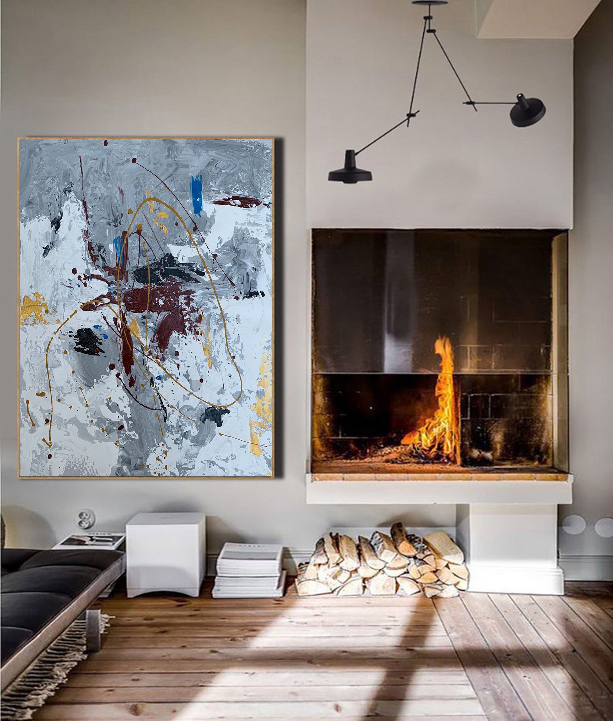 Extra Large Abstract Painting Large Canvas Wall Art - Etsy