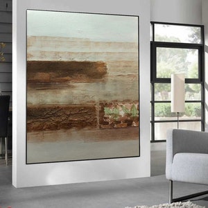 Extra Large Canvas Art, Rich Textured Painting, Original Abstract Oil ...
