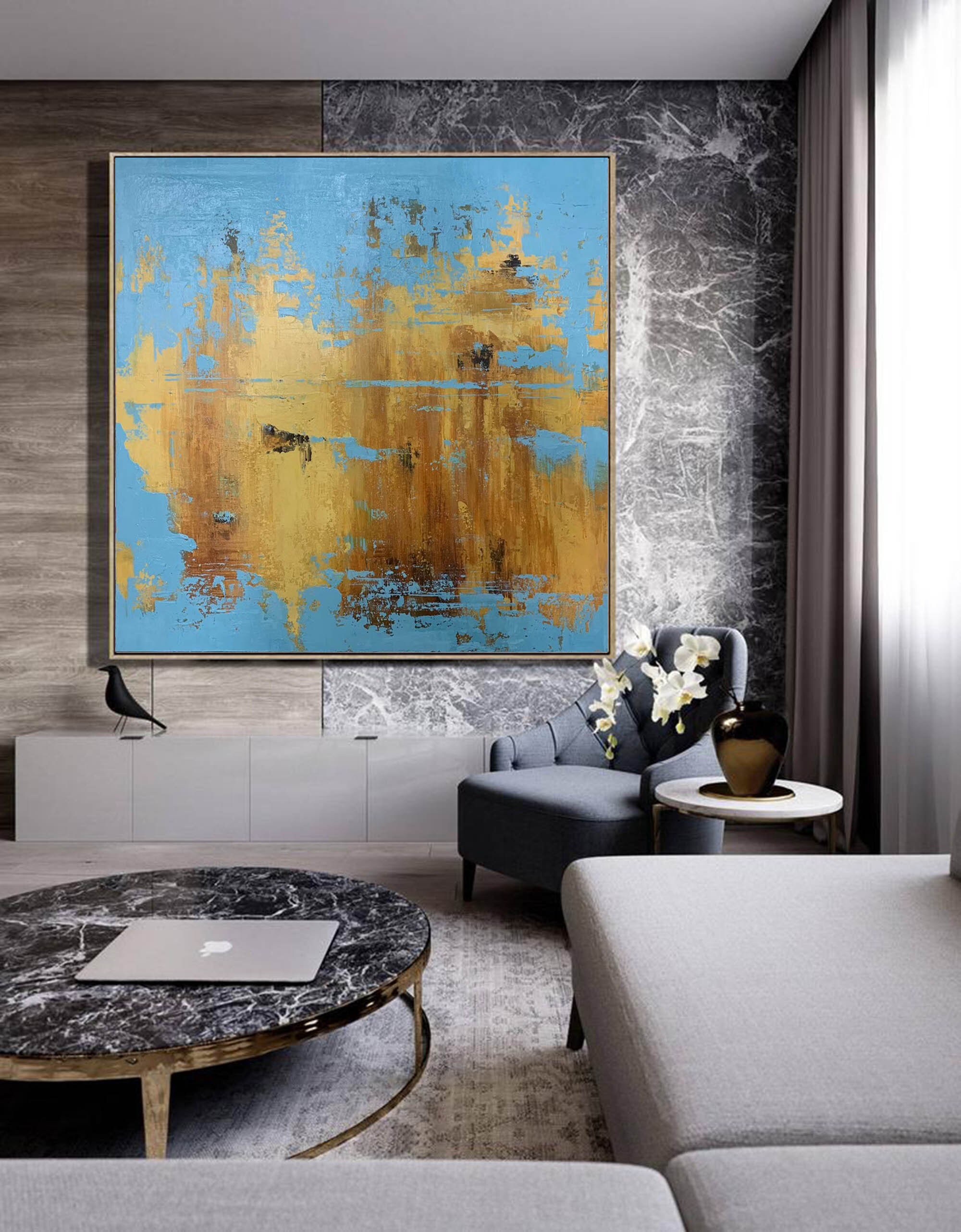 Oversized Abstract Painting, Extra Large Wall Art Canvas, Original ...