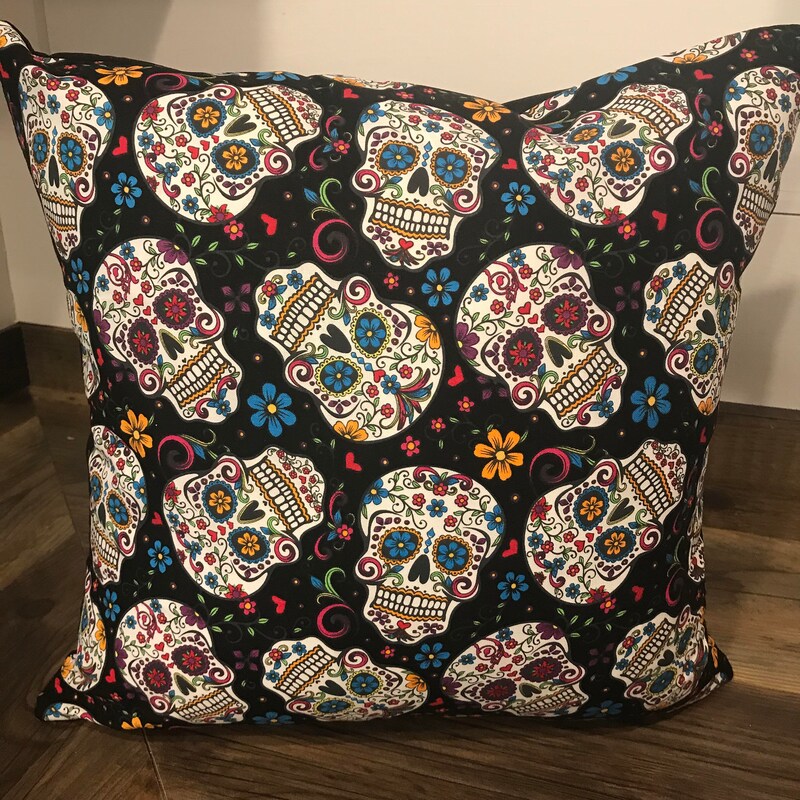 Skull Pillow - Etsy