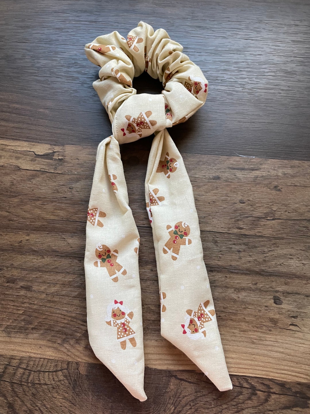 Christmas Scrunchie Bow / Christmas Hair Tie - Etsy