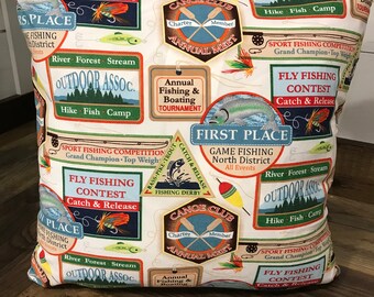 Fishing Pillow | Etsy