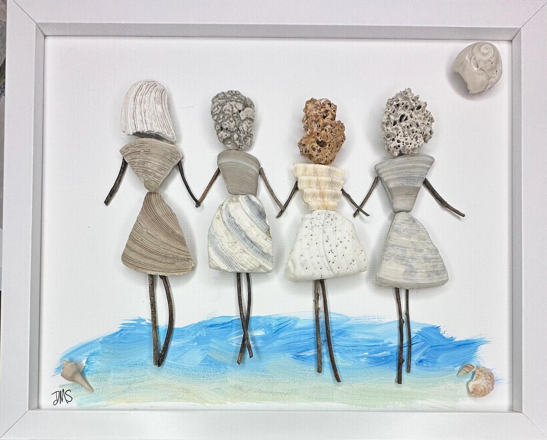 Four Ladies at the Beach Shell People - Etsy