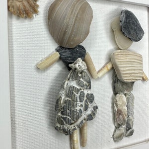 Cute Couple Shell People Art Small - Etsy