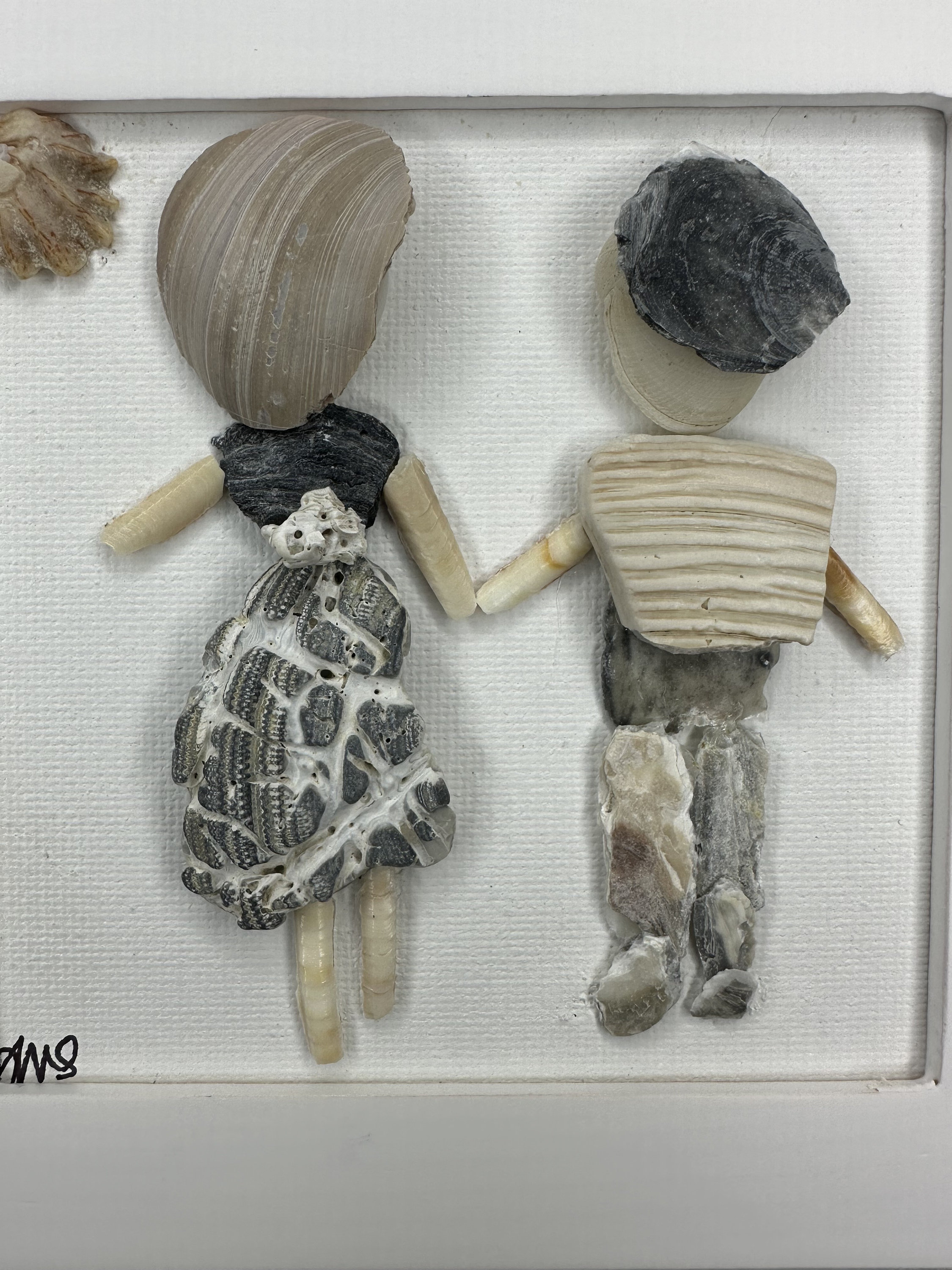 Cute Couple Shell People Art Small - Etsy
