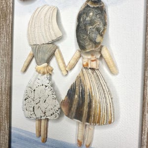 Two Ladies Shell People Art - Etsy
