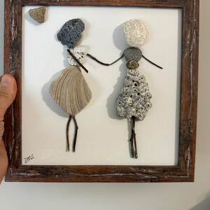 Two Ladies Shell People Art - Etsy