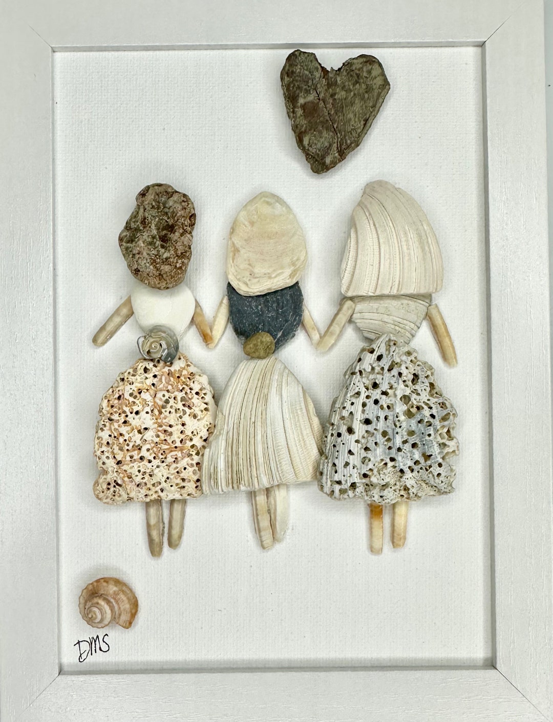 Three Ladies Shell People Art - Etsy