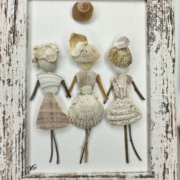 Shell Art People - Etsy