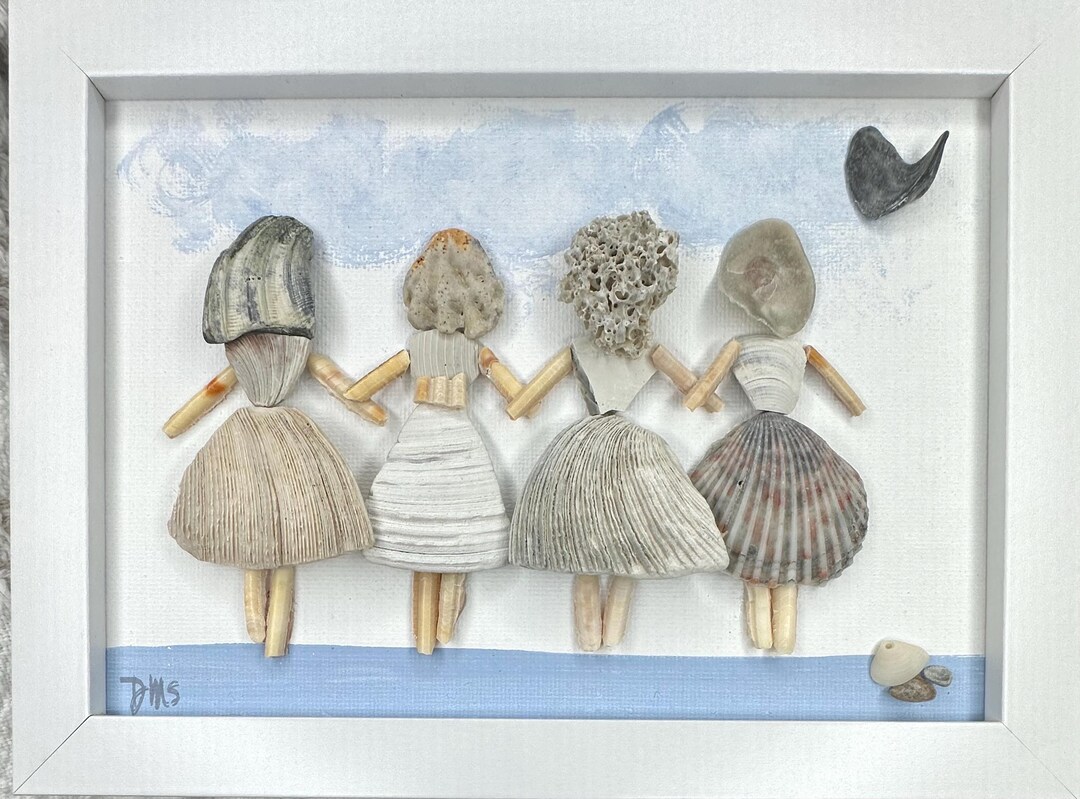 Four Besties Shell People Art - Etsy