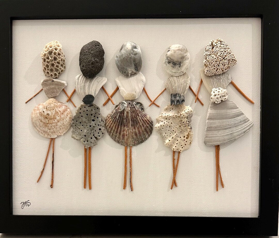 Five Ladies Shell People Art - Etsy