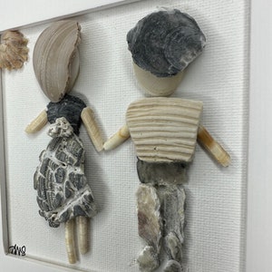 Cute Couple Shell People Art Small - Etsy