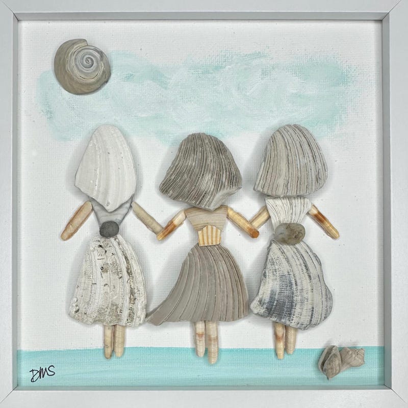 Shell Art People - Etsy