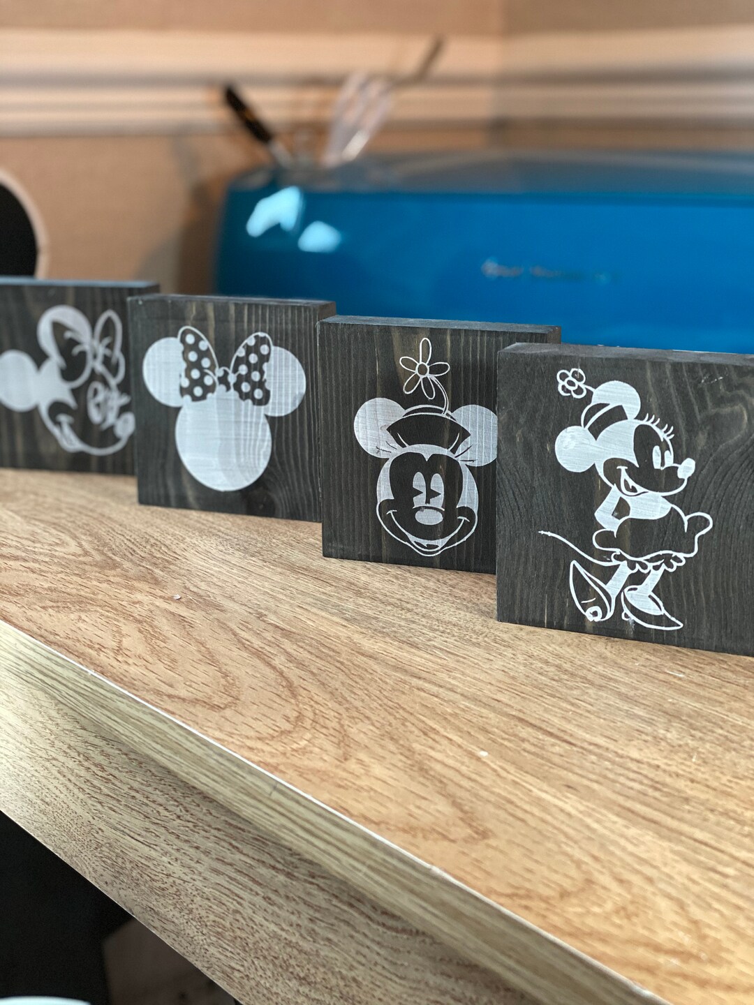 Minnie Mouse Rustic Farmhouse Disney Coasters Pack of 4 - Etsy