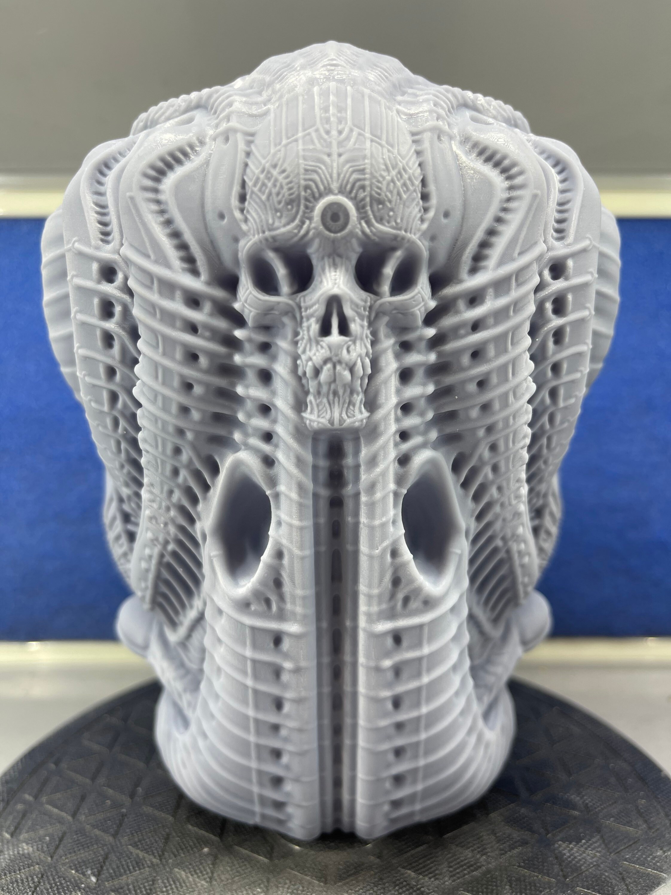 H.R Giger Inspired Alien Mother Wall Statue Gray UV Resin Unpainted - Etsy