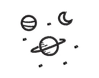 Galaxy Embroidery Design Embroidery File Digital Design - Etsy