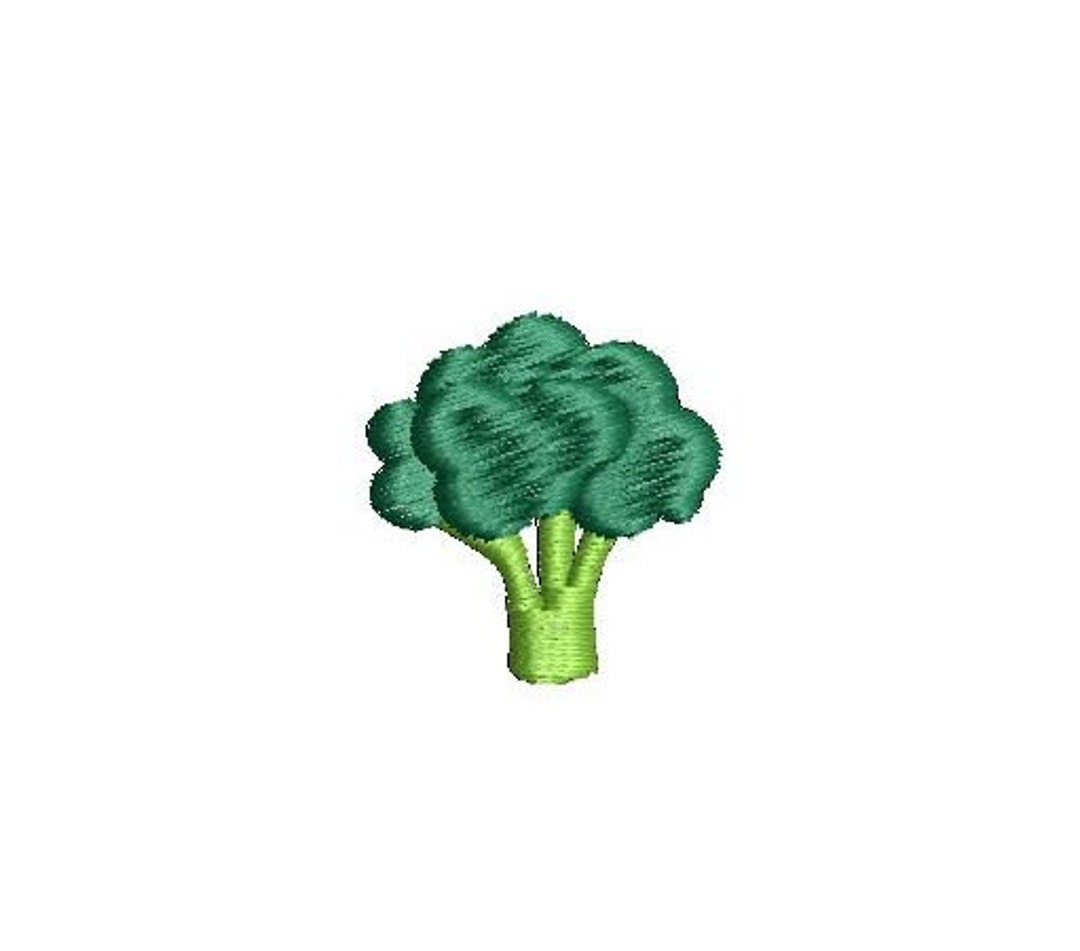 Broccoli Embroidery Design Embroidery File Digital Design Instant ...